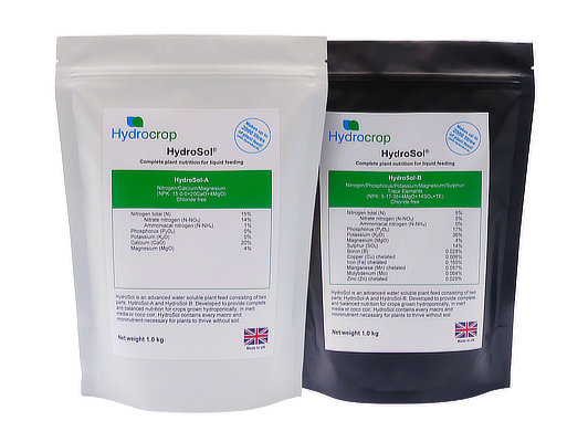 HydroSol dry powder complete hydroponic nutrient - Hydrocrop